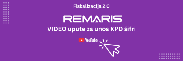 Remaris: Unos KPD šifri artikala – Fiskalizacija 2.0 - Monri Payments
