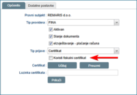 Upute za konfiguracije FINA, MER i Monri by Omnizon eRačuna na blagajni ...