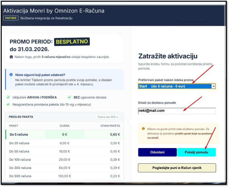 Upute za konfiguracije FINA, MER i Monri by Omnizon eRačuna na blagajni ...
