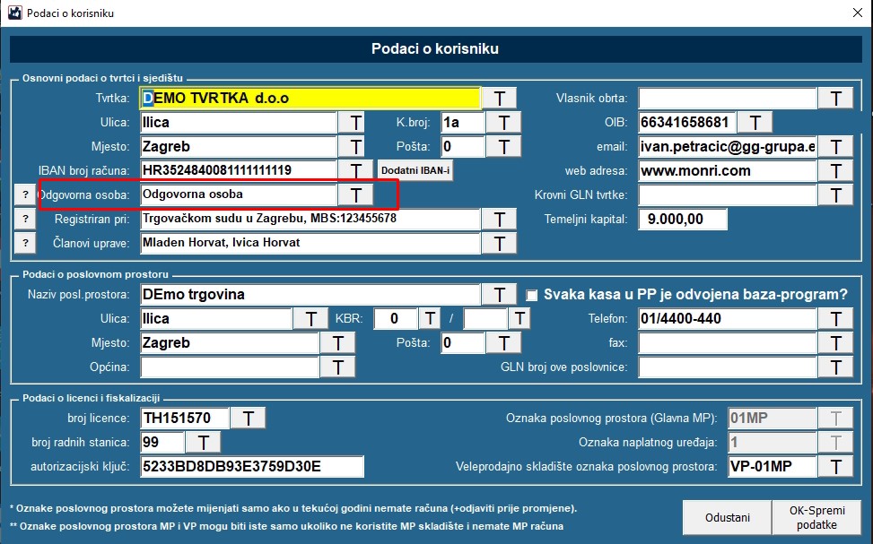 Upute za konfiguracije FINA, MER i Monri by Omnizon eRačuna na blagajni ...